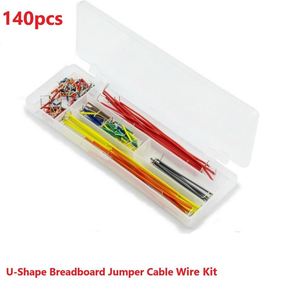 Buy Industrial Acc-140 Pcs U-Shape Breadboard Wire Jumper Cable Wire ...