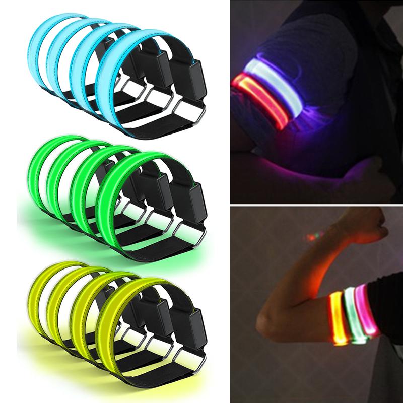 Buy Maijiabao LED Reflective Flashing Arm Band Strap Safety Belt Night ...