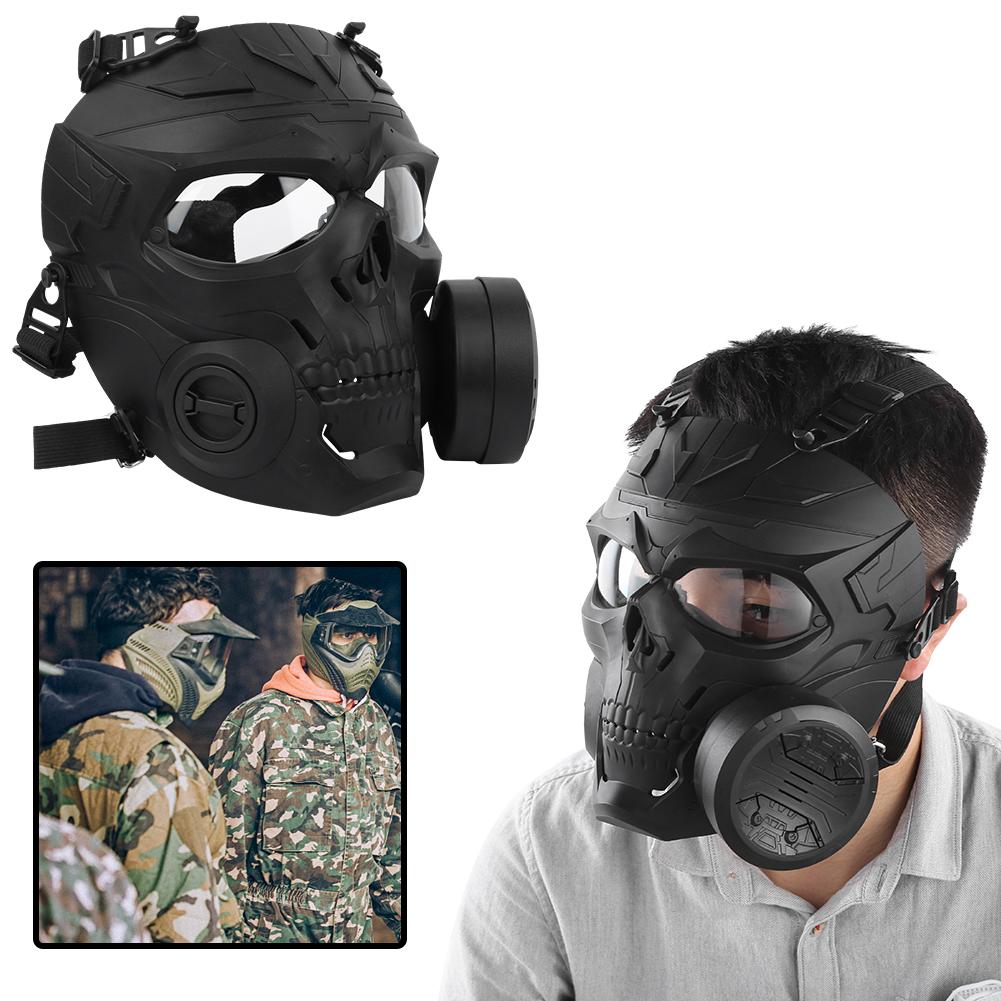 Buy Mechanical Skull Fan Face Shield Cosplay Prop Outdoor Sports ...