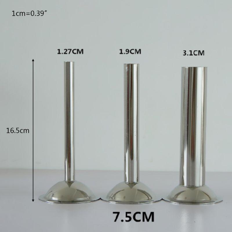 3pcs/set Stainless Steel Manual Sausage Stuffer Stuffing Filling Tubes ...