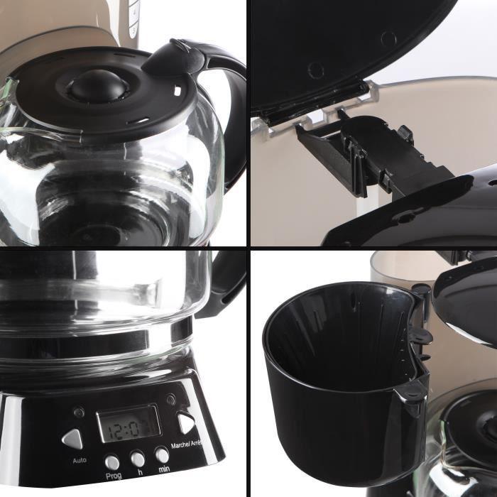 Buy CONTINENTAL EDISON CF12PB Programmable Filter Coffee Maker - Black ...