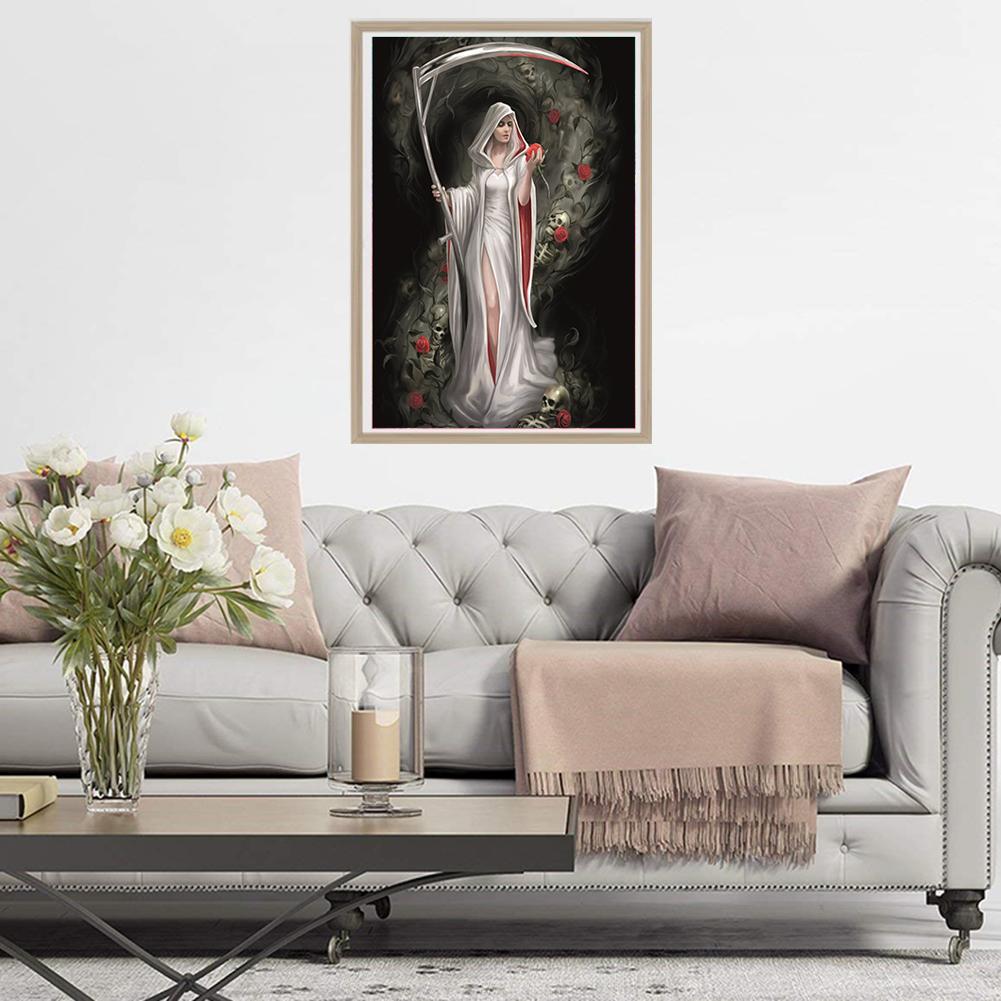 Buy 5D DIY Full Drill Diamond Painting Mythic Death Cross Stitch ...