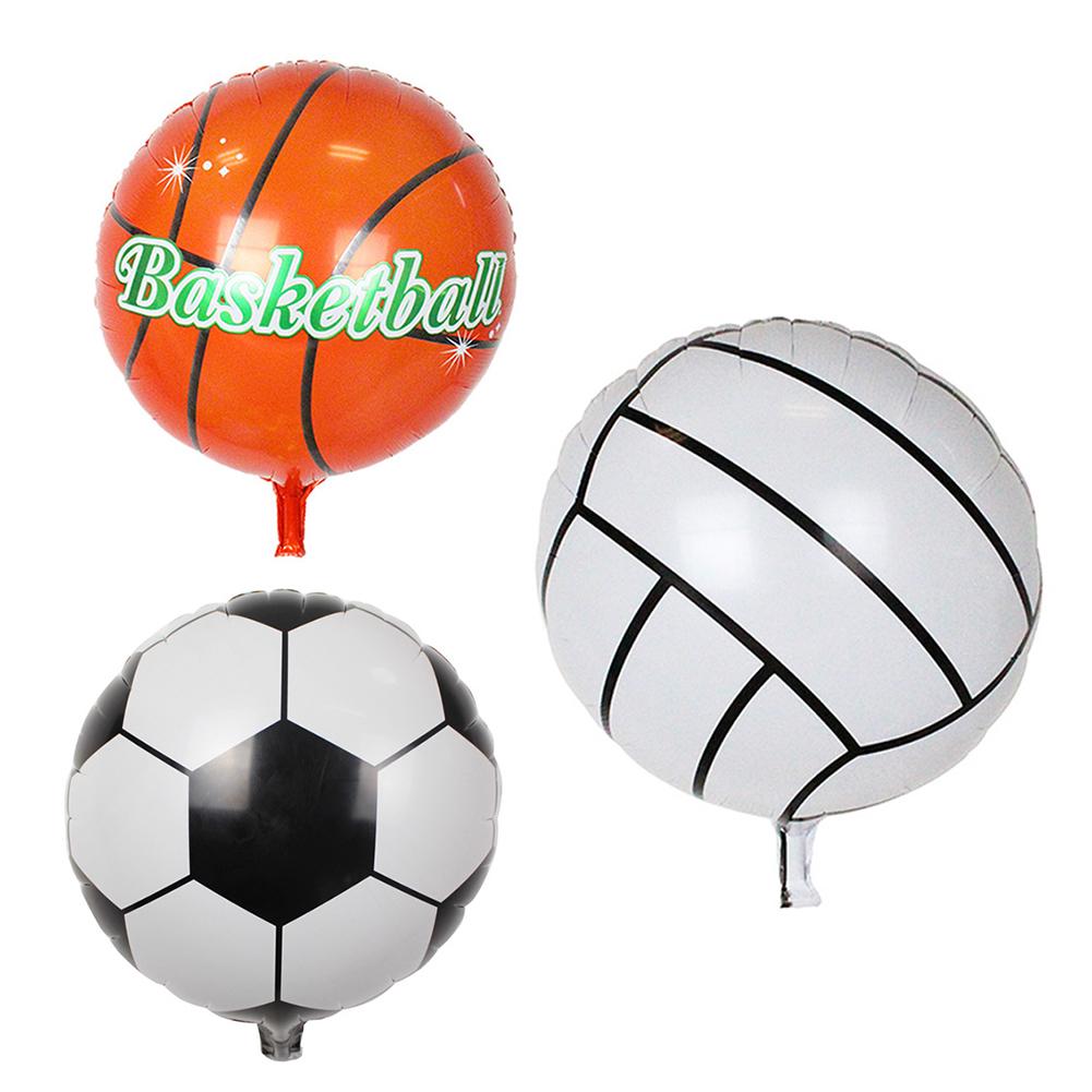 18inch Football Basketball Soccerball Round Foil Aluminum Balloons ...