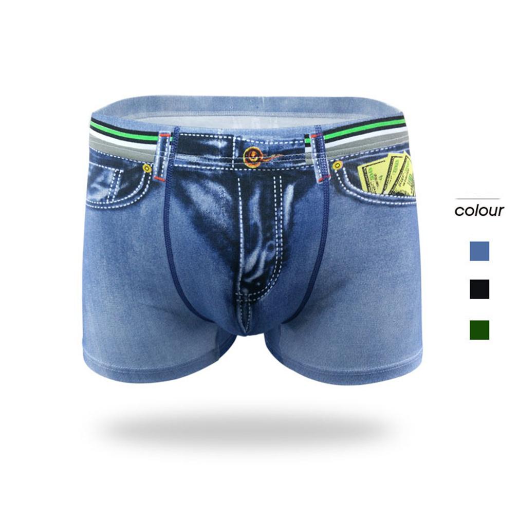 Buy Men's Cartoon Shorts Jeans Boxer Briefs at affordable prices — free ...