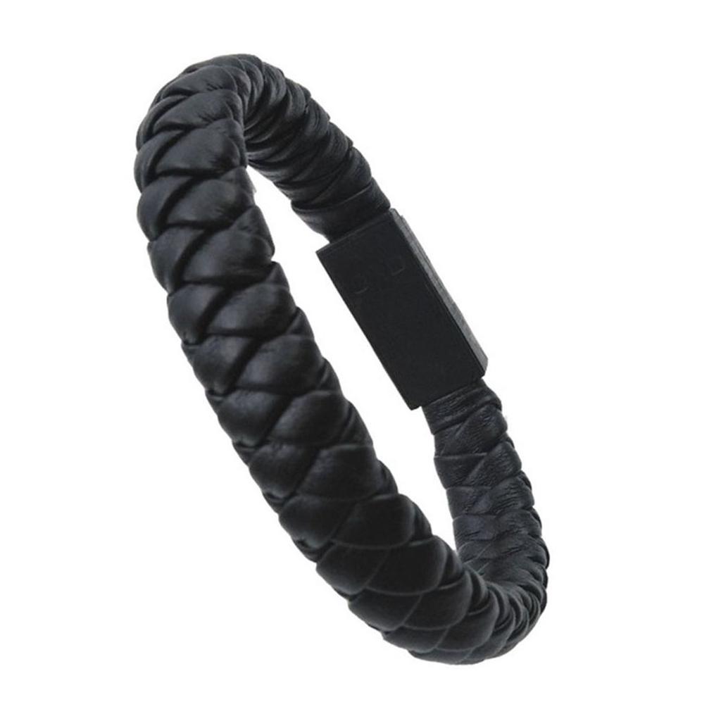 Buy Creative Braided Bracelet Data Cable For Apple Android Tybe-C Data ...