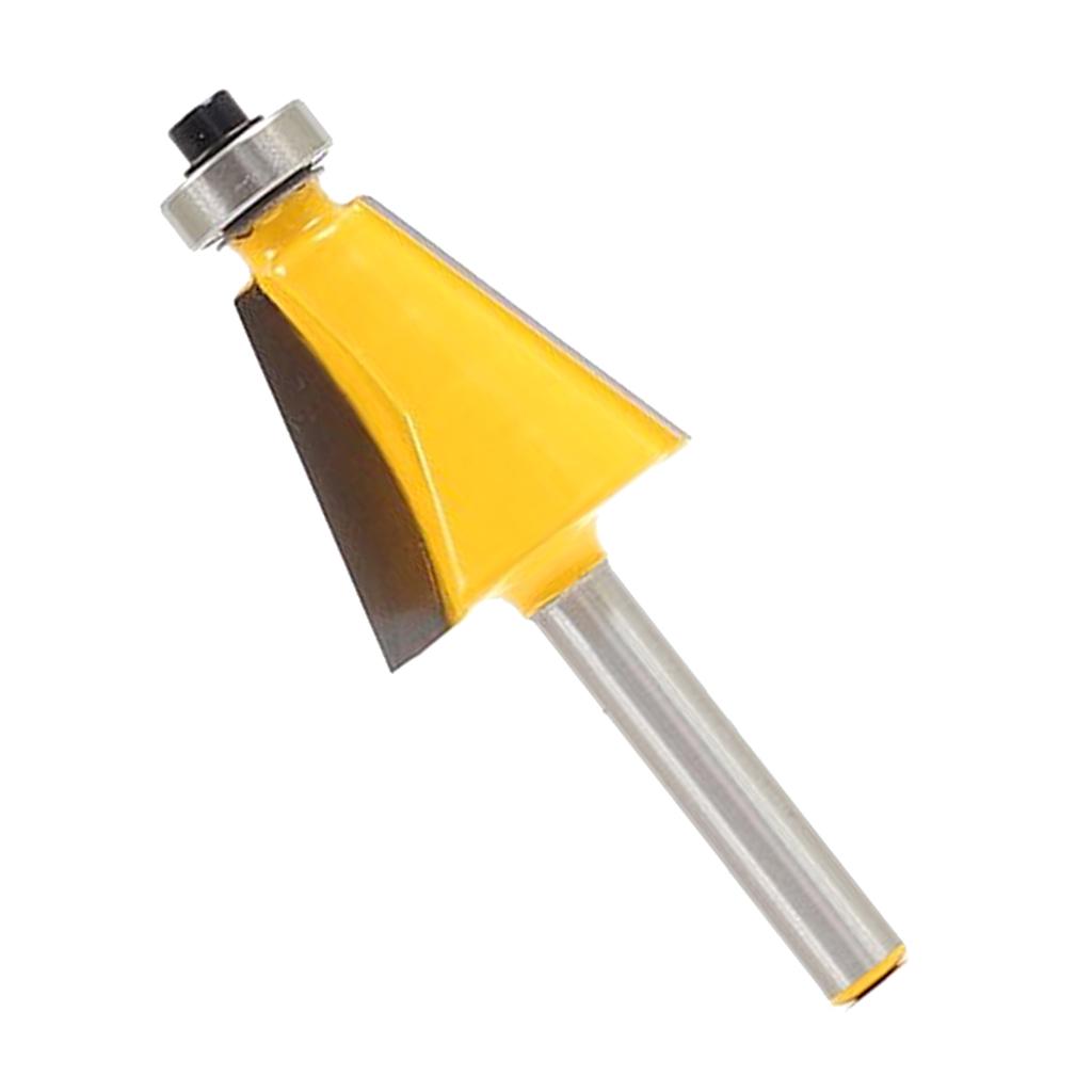 Buy 1/2'' Shank 15 Degree Chamfer Router Bit Wood Milling Cutter at ...