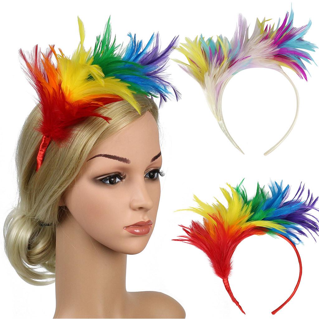 Buy Fascinator Feathers Headband for Women Kentucky Derby Wedding Party ...
