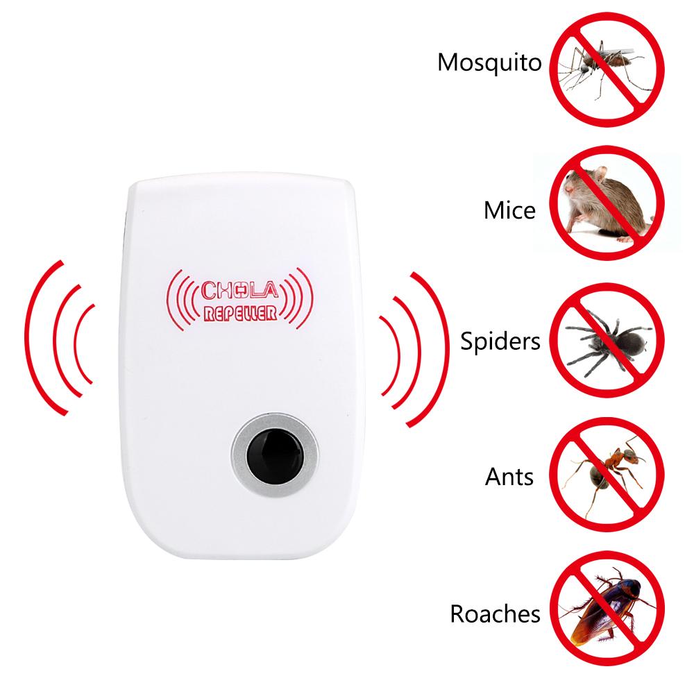 Buy Ultrasonic Pest Repeller Indoor Cockroach Mosquito Insect Killer ...