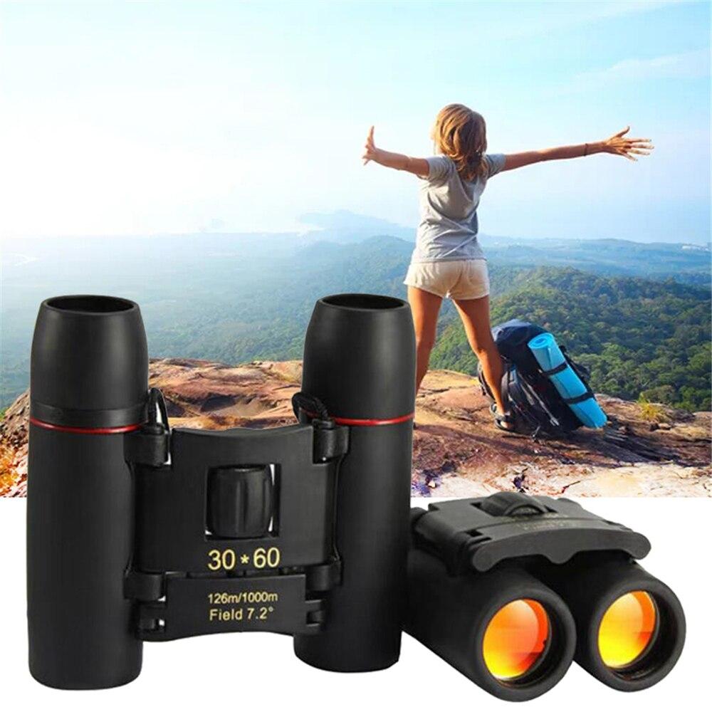 30X60 Portable Zoom Mini Compact Binoculars Foldable Telescopes Day ...
