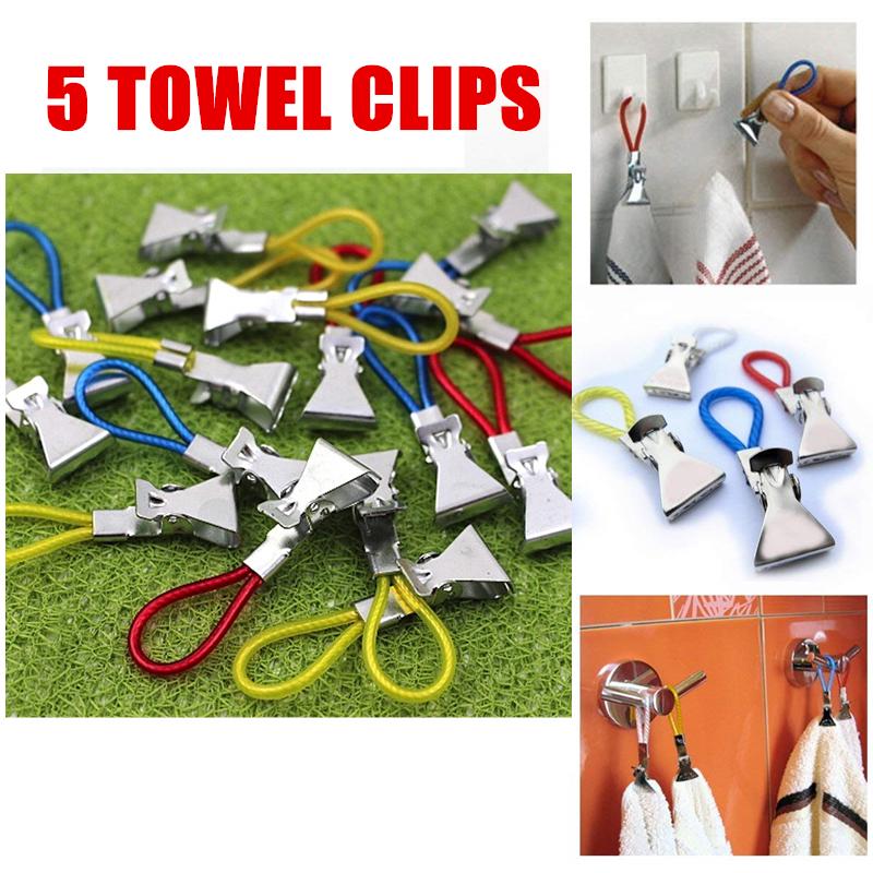 Buy Tea Towel Clips Kitchen Bath Towel Hanger Holder Mini Clips Chef ...