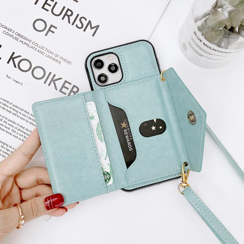 Cheap Crossbody Shoulder Strap Wallet Case with Card Holder Leather ...