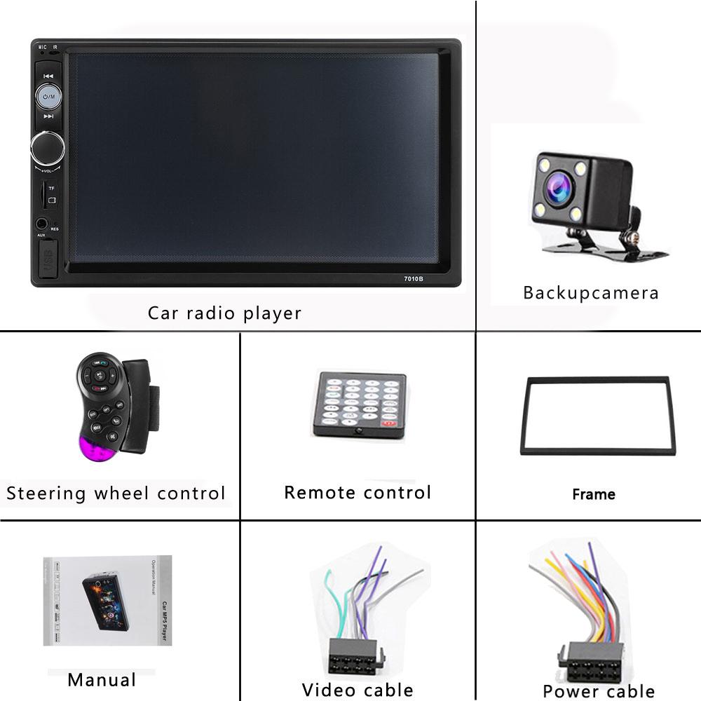 Buy 2Din Car Stereo Audio Radio MP3 Multimedia Player BT HD Touch USB ...