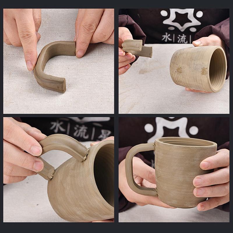 9Pcs Pottery Mug Handle Forms Molds Diy Clay Tools Different Shapes ...