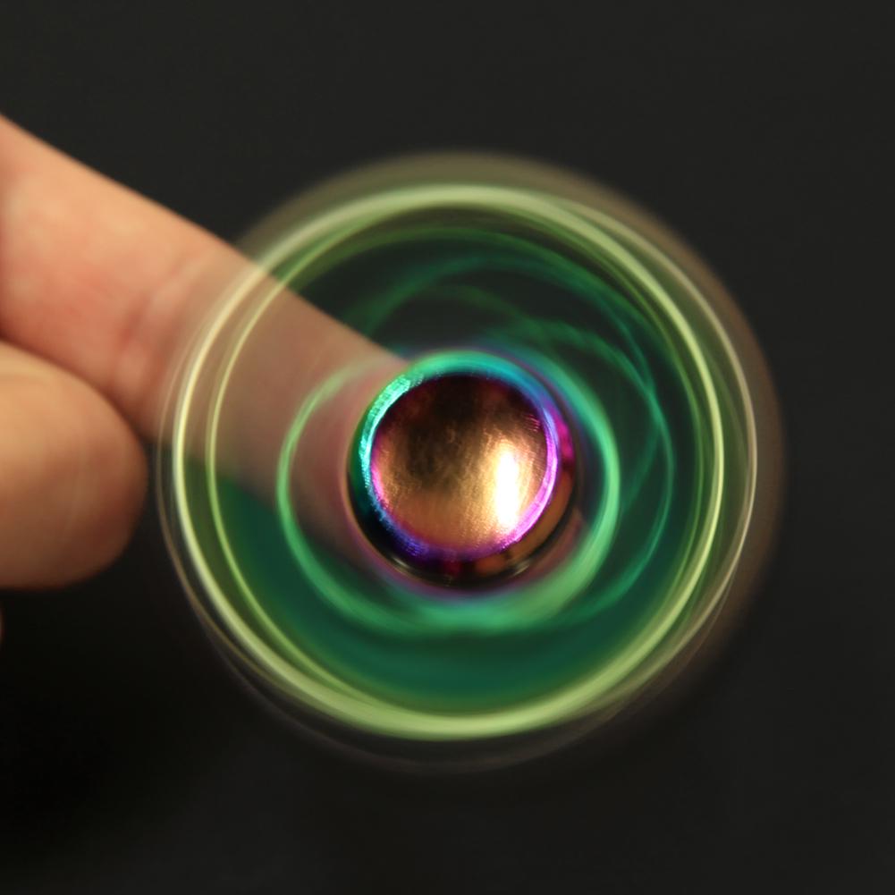Buy Colorful Fidget Spinner Hexagonal Alloy Hand Spinner for Autism and ...