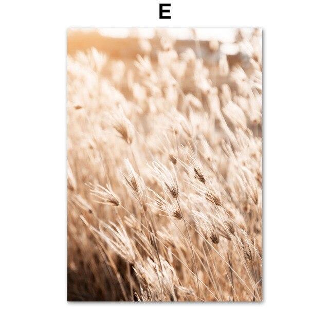 Sheep Bird Reed Flower Dandelion Quotes Wall Art Canvas Painting Nordic ...