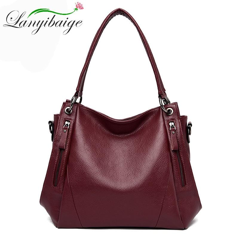 Buy Female Shoulder Bag Vintage Hand Bag Ladies Leather Top -Handle Bag ...