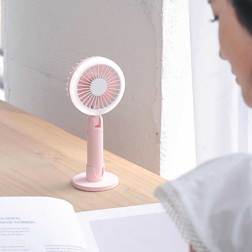 Buy Simple Handheld Small Fan Light Mini Fan Second Generation Night ...
