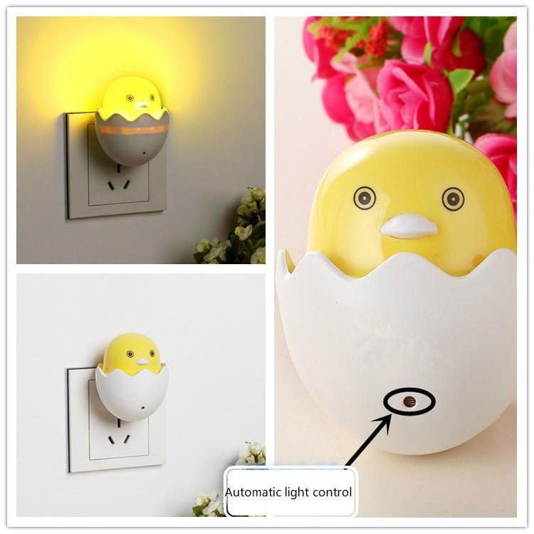 Buy Mini Yellow Duck Light Control Night Light Automatic Switch Bedside ...