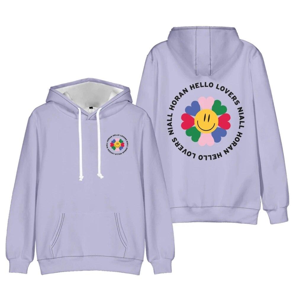 Купить Niall Horan Hoodie Hello Lovers Lavender Merch Women Unisex Long ...