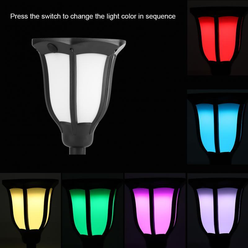 LED Outdoor Solar Lawn Light RGB Landscape Light Lamp Garden Yard ...