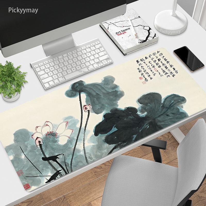 Cheap Chinese Lotus Mouse Pad Large Desk Mat Computer Deskmat Mousepad ...
