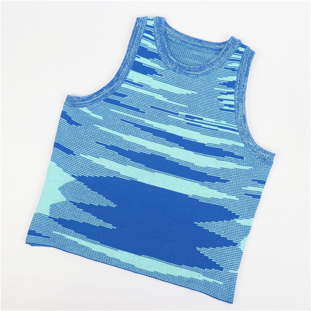 Buy 2021 Knit Y2K Top Basic Crop Tops Women Sleeveless T Shirt Casual ...