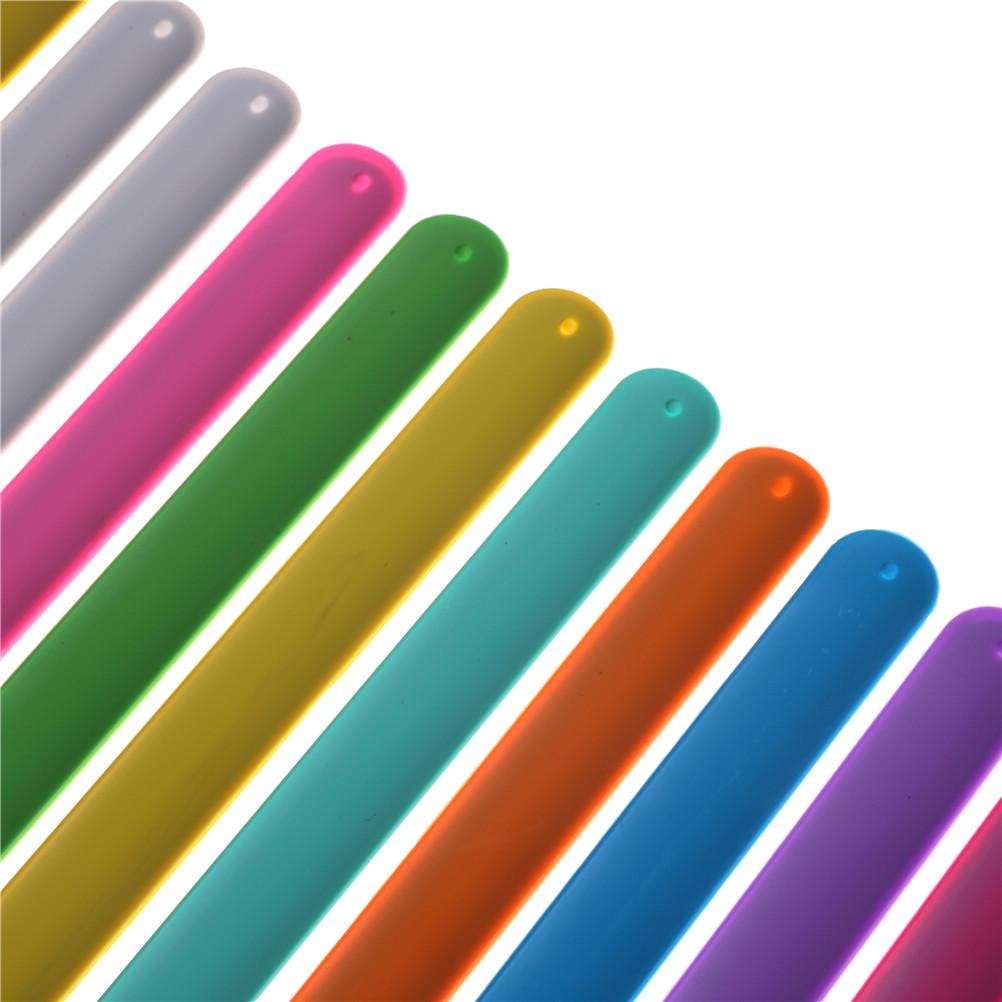 Buy 6Pcs Silicone Slap Bracelets - Rainbow Of Colors - Soft&Safe For ...
