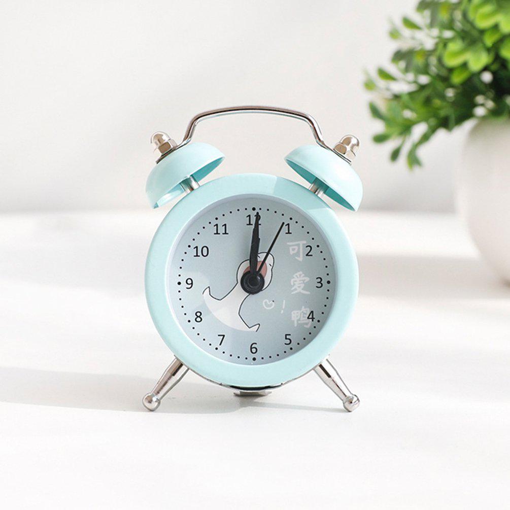 Buy OD Bedside Creative Small Alarm Clock Cute Cartoon Mute Simple ...