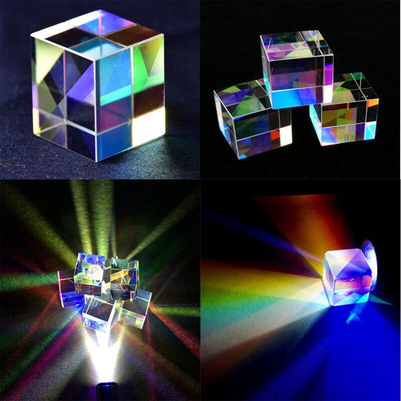 Buy Optical Glass Prism RGB Dispersion Prism Six-Sided Bright Light ...