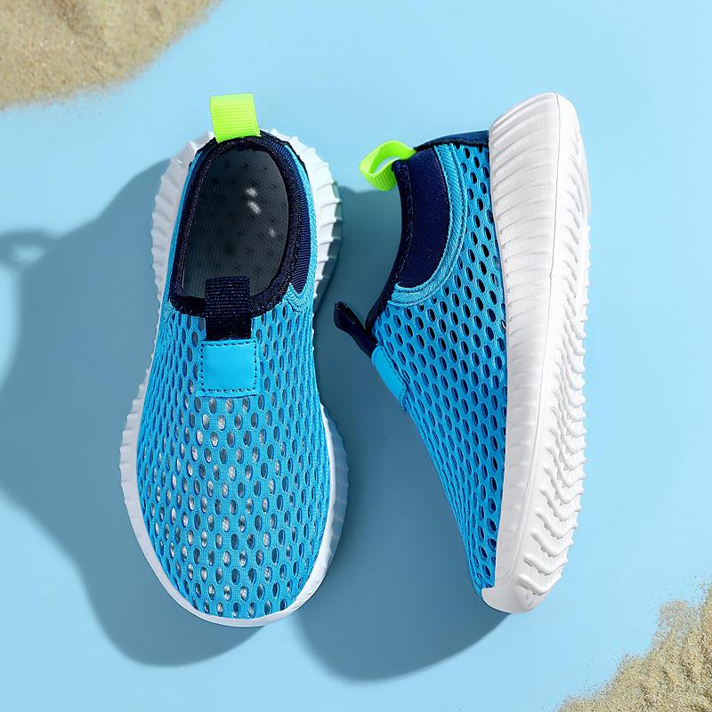 Kaufe Boys and Girls' Flyknit Single Mesh Hollow Breathable Sports ...