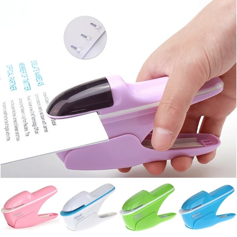 Buy Creative Hole Puncher Safe Staple Free Stapler 10 Sheets Office ...