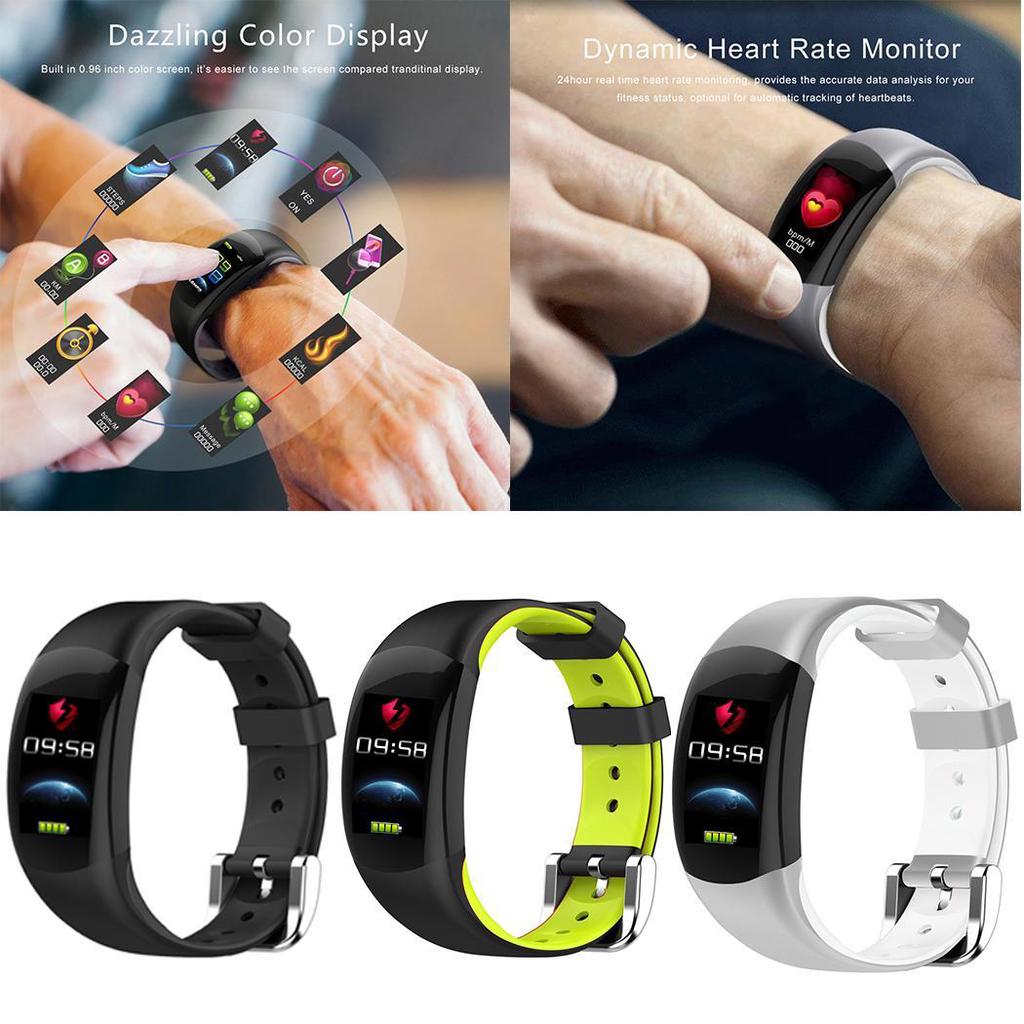 Buy Color Screen Heart Rate Monitor IP68 Waterproof Step Counting Smart ...