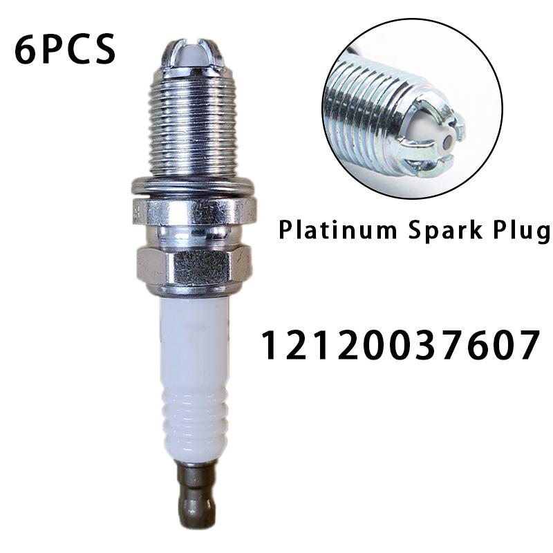 Buy 6pcs 12120037607 Bkr6equp Platium Car Spark Plug For Bmw E46 E39 ...