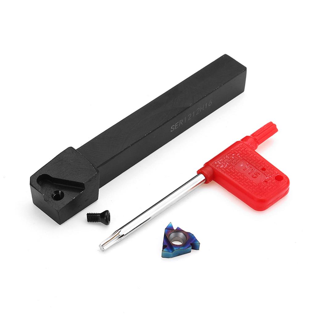 Buy 7pcs 12mm Shank Lathe Boring Bar Turning Tool Holder Set With Blue Nano Carbide Inserts at ...