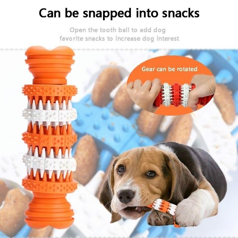 Buy Natural rubber tooth bite toy molar tooth rod dog play at ...