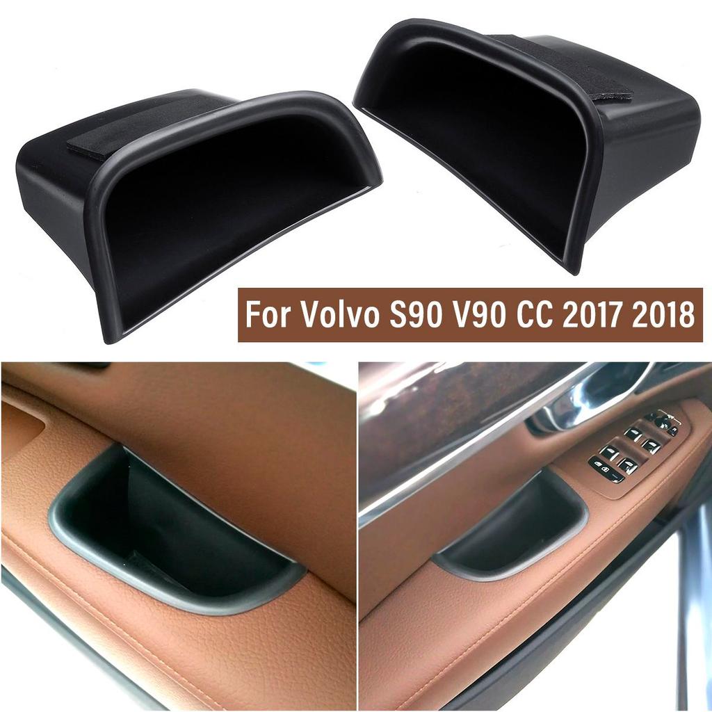 Cheap 2pcs Car Door Side Handle Armrest Storage Box ABS Plastic Black ...