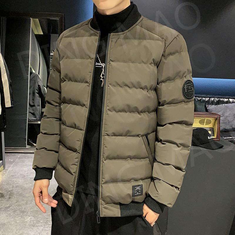 Buy Men's Cotton Padded Jacket Autumn Winter Cotton Padded Jacket Short ...