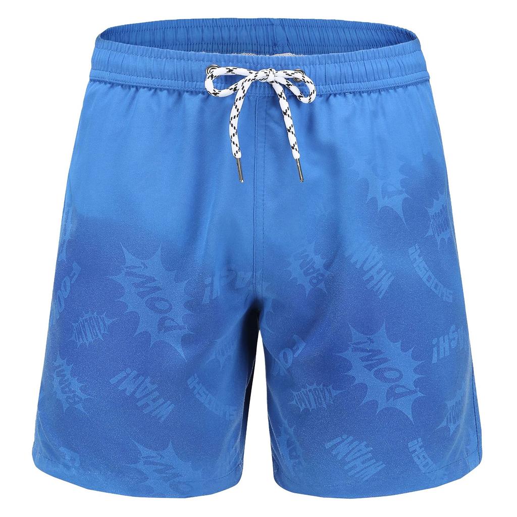 Buy Men's Water Color Change Swim Trunks Beach Trunks Warm Color Change ...