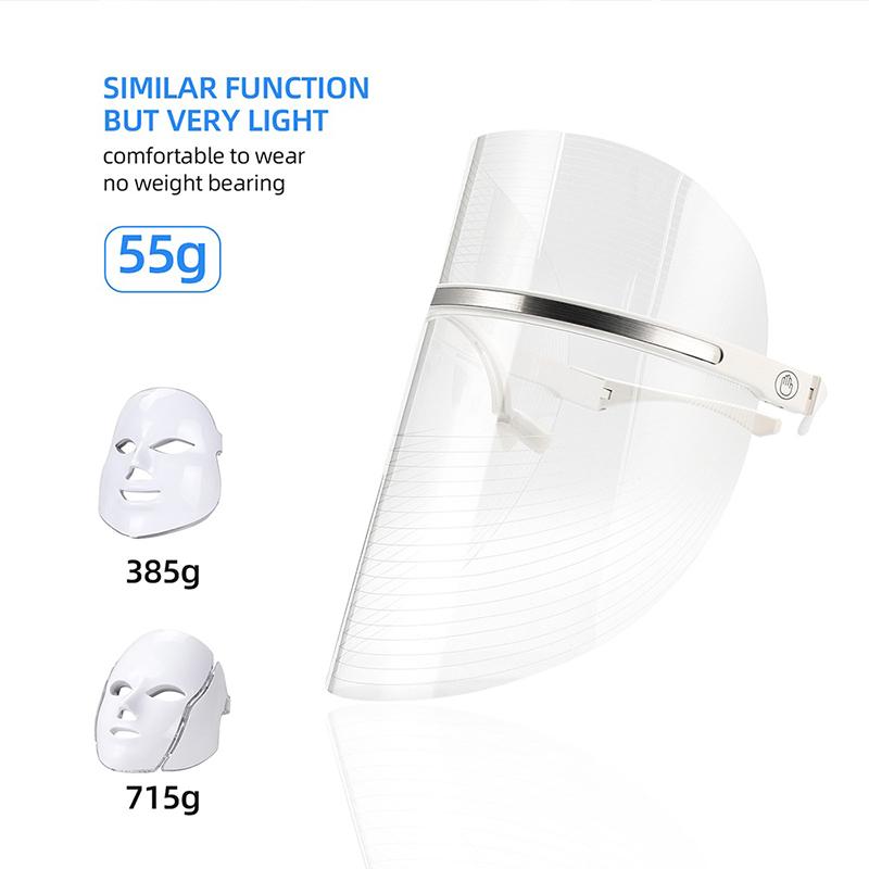 Buy LED Light Therapy Facial Mask USB 3 Colors Skin Care Instrument ...