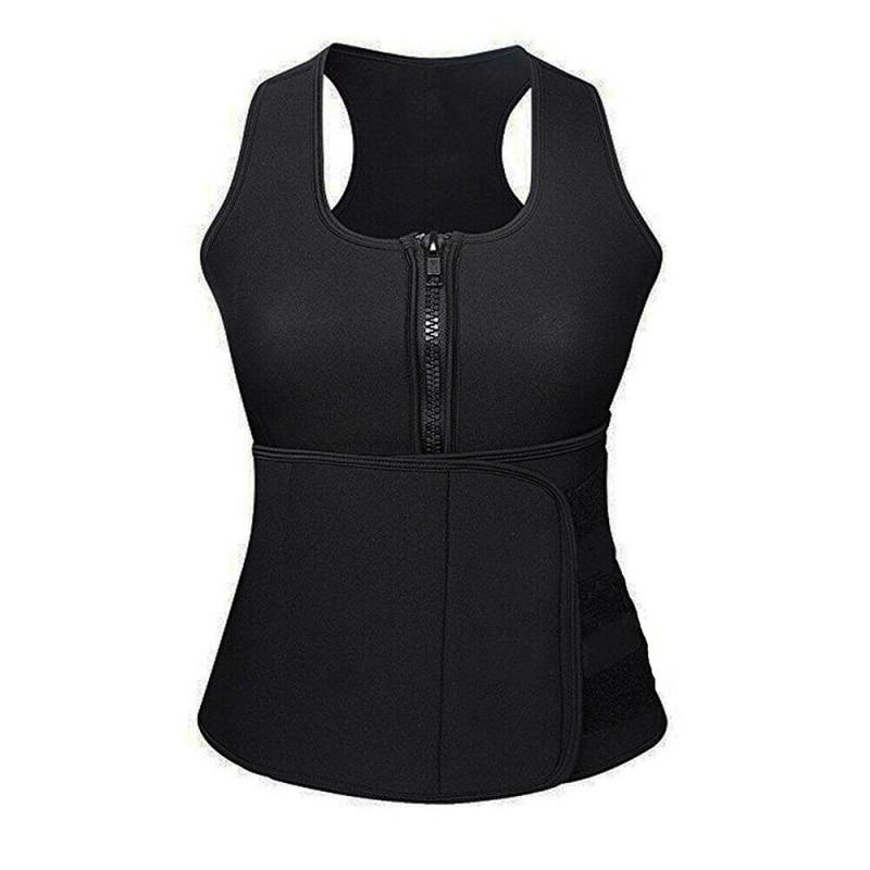 Buy Women Neoprene Body Shaper Top Waist Support Brace Trimmer Slimming ...