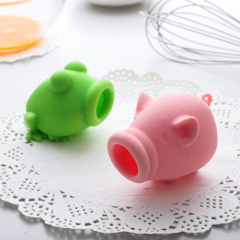 Buy 1Pcs Cartoon Pig Frog Silicone Egg White Separator Egg Yolk Divider ...