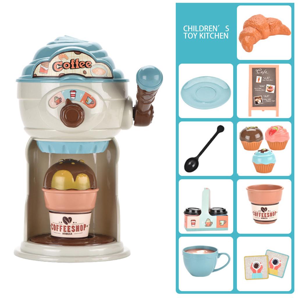 Buy Kids Coffee Machine Toy Set Kitchen Pretend Play Toys Kit at ...