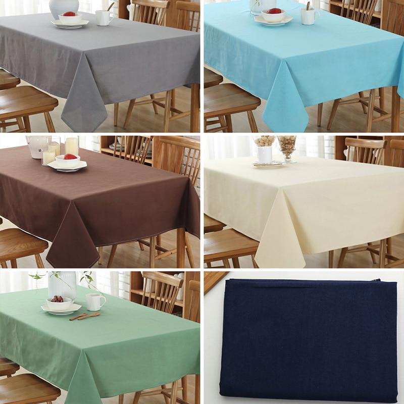 Buy Tablecloth Solid Color Modern Decor Cotton Table Covers Dining ...