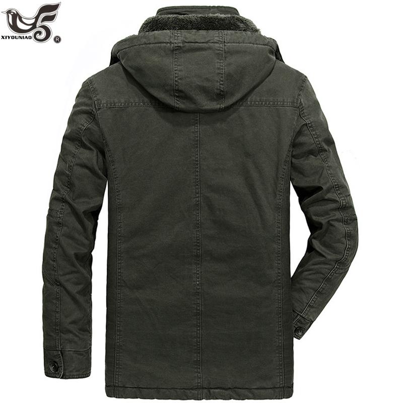 Plus size L~ 8XL Jacket men Warm Thicken Coats Washed Cotton Padded ...