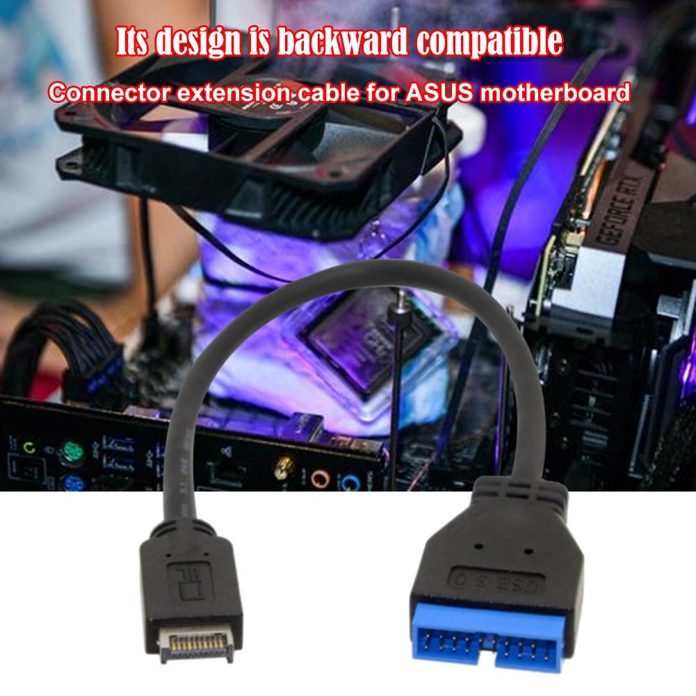 Buy USB3.1 Front Panel Header USB3.0 20Pin Extension Cable for ASUS ...