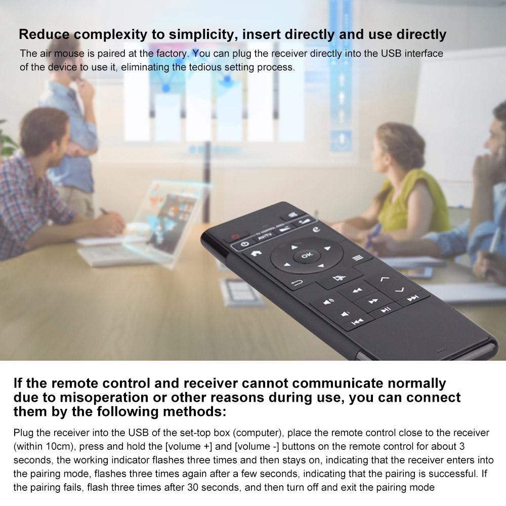 Buy HCY-63A 2-in-1 Remote Control 2.4 GHz Wireless Air Mouse 6-Axis IR ...