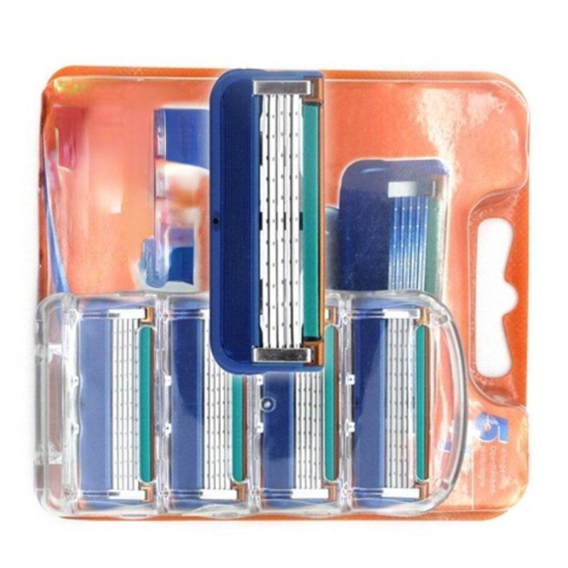 Buy High Quality 4 Pcs 5 Blades Men's Face Shaving Razor Blades Shaver ...