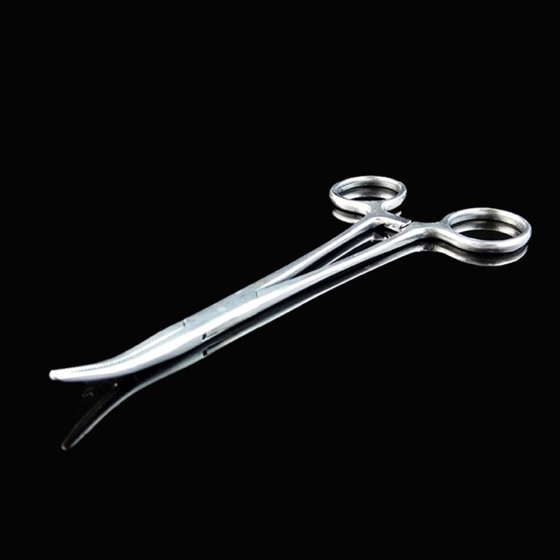 Buy 5" Fishing Stainless Steel Curved Tip Hemostat Locking Clamps ...