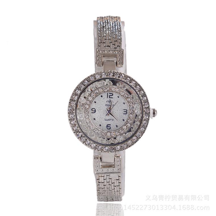 Buy Ruili Luxury Ladies Watch Frosted Mesh Strap Watch Alloy Set Full ...