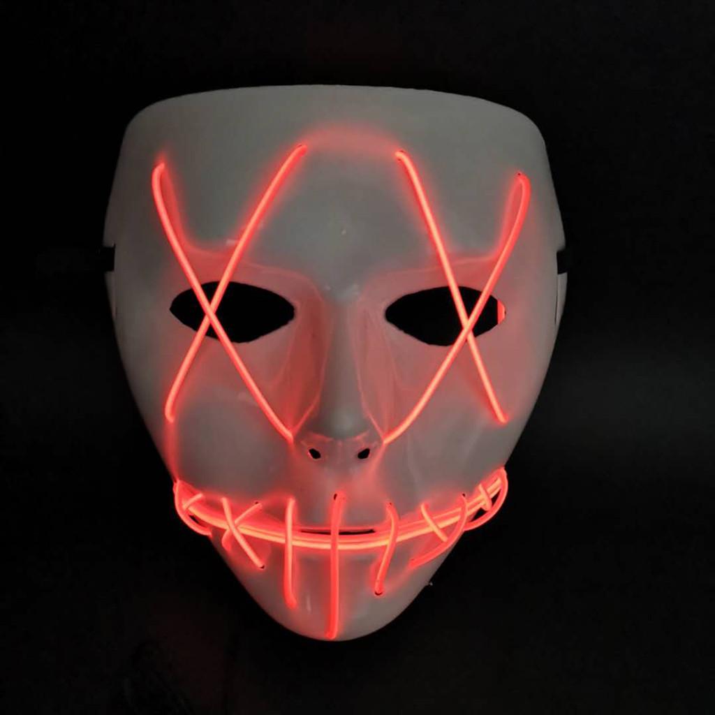 Buy The Purge Movie EL Wire DJ Party Festival Halloween Costume LED ...